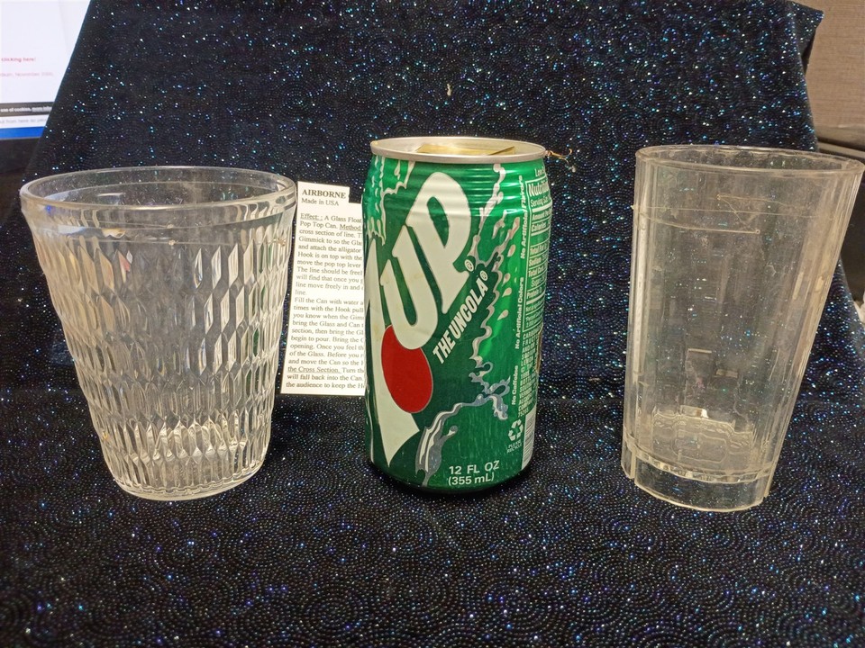 Ultimate Airborne by Doug Malloy S-UP Can Magic Trick Extra Glass ...