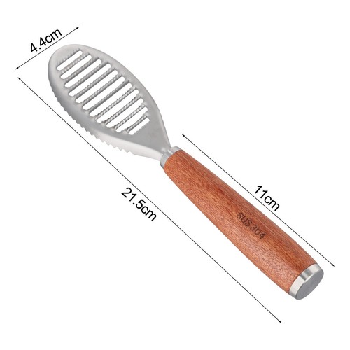 Fish Scales Remover Fish Scaler Wooden Handle Ergonomic Handle For Fish ...