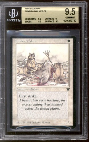 Magic MTG Legends Tundra Wolves BGS 9.5 (9.5, 9, 9.5, 9.5) GEM MINT | eBay