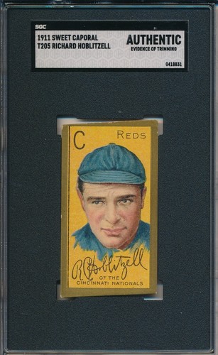 1911 T205 SWEET CAPORAL - RICHARD HOBLITZELL - SGC AUTHENTIC (TR) (SVSC ...