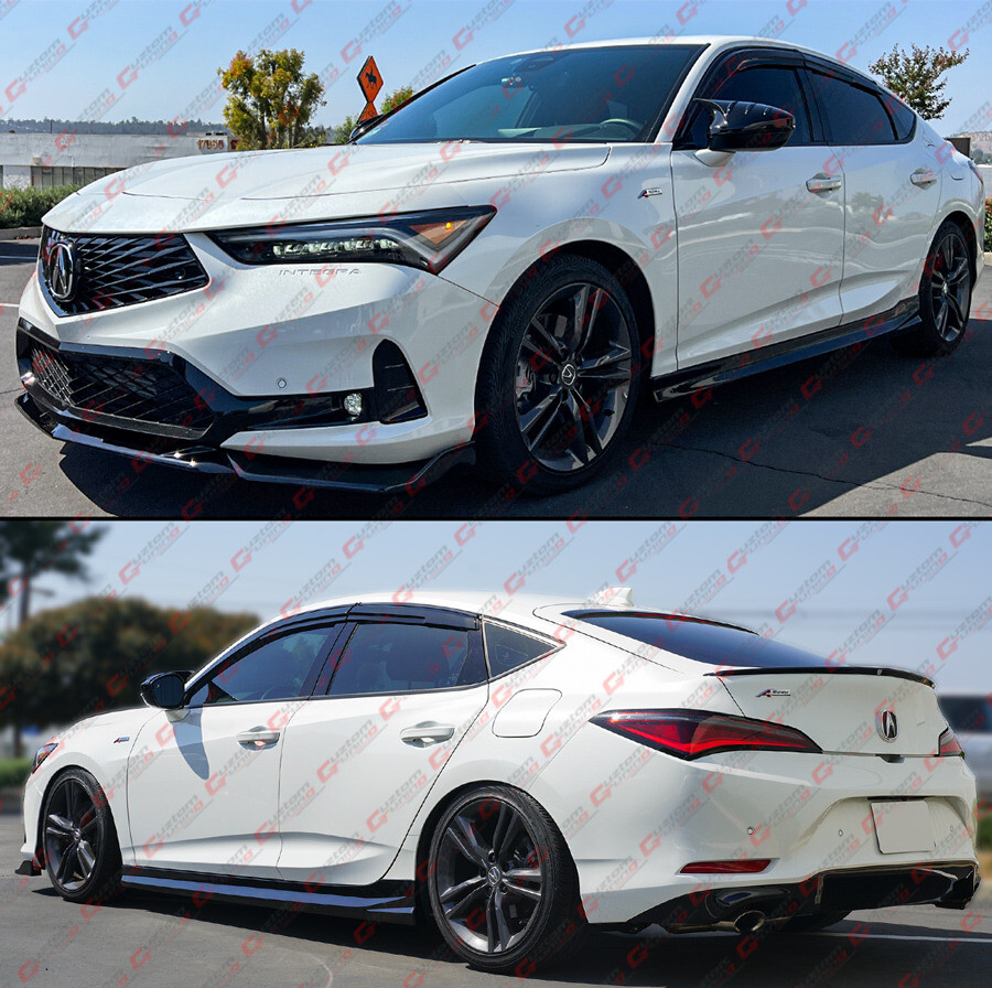 For 2023-2025 Acura Integra DE4 GF Bodykit V1 Black Pearl Side Skirt ...