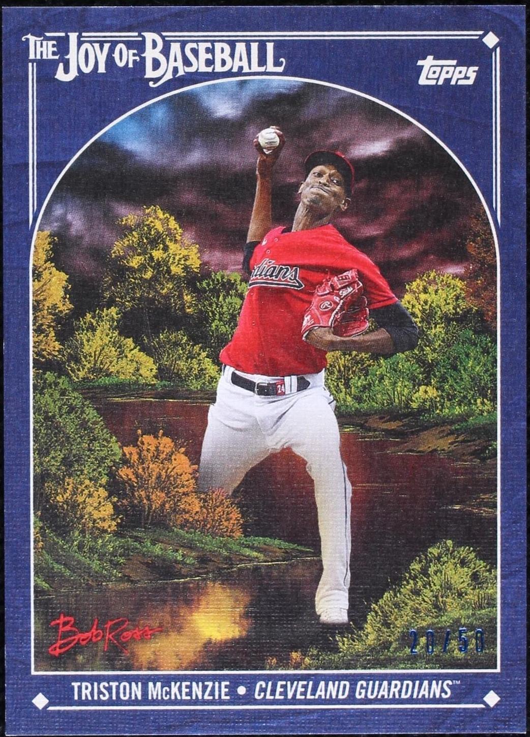 2023 Topps X Bob Ross The Joy of Baseball - Triston McKenzie #6 ...