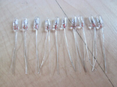 (10) Miniature Light Bulbs 12V 1.2W 5/32" 4mm Incandescent Gauges ...
