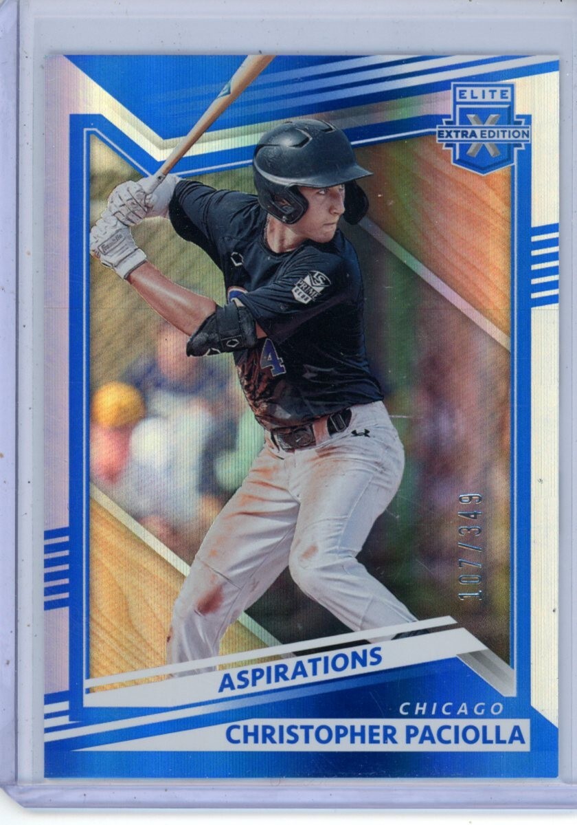 2022 Elite Extra Edition Aspirations Blue Christopher Paciolla #86 #d ...