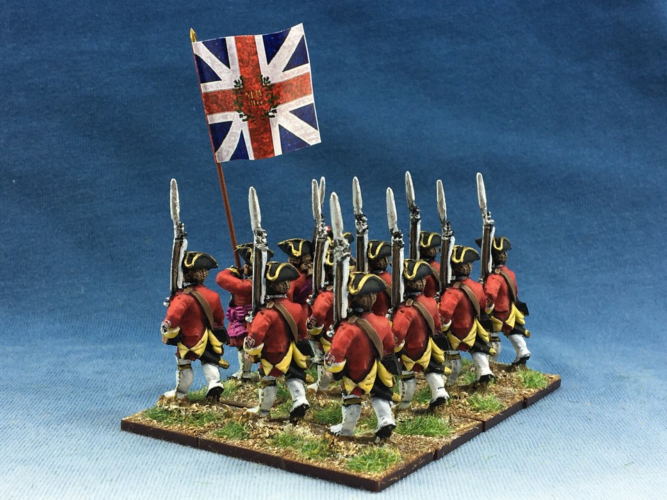 28mm Seven Years War WGS painted British 44th Foot GBA10-2 | eBay