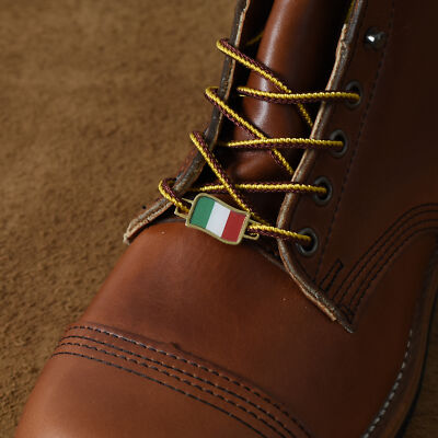 2 Italy Flags Shoe Lace Boot Keeper Workers Charm Italian 1 Set by ...