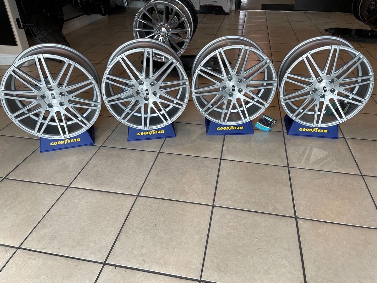 Xo Wheels Milan Silver Niche M164 ANZIO Gloss Black 22x9 +38 5x112mm