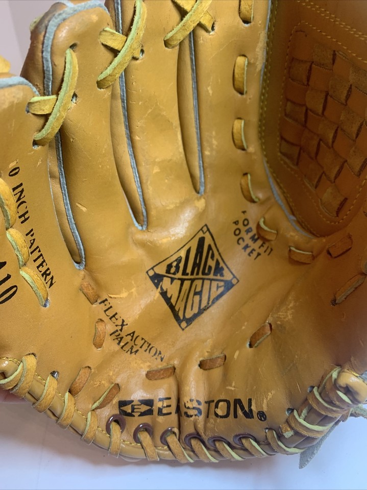 Easton EX 410 10" Baseball Mitt Glove Left Handed Thrower Leather Black ...