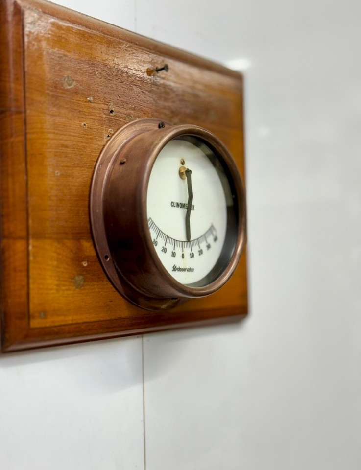 Industrial Maritime Antique Old Vintage Ship Observator Clinometer ...