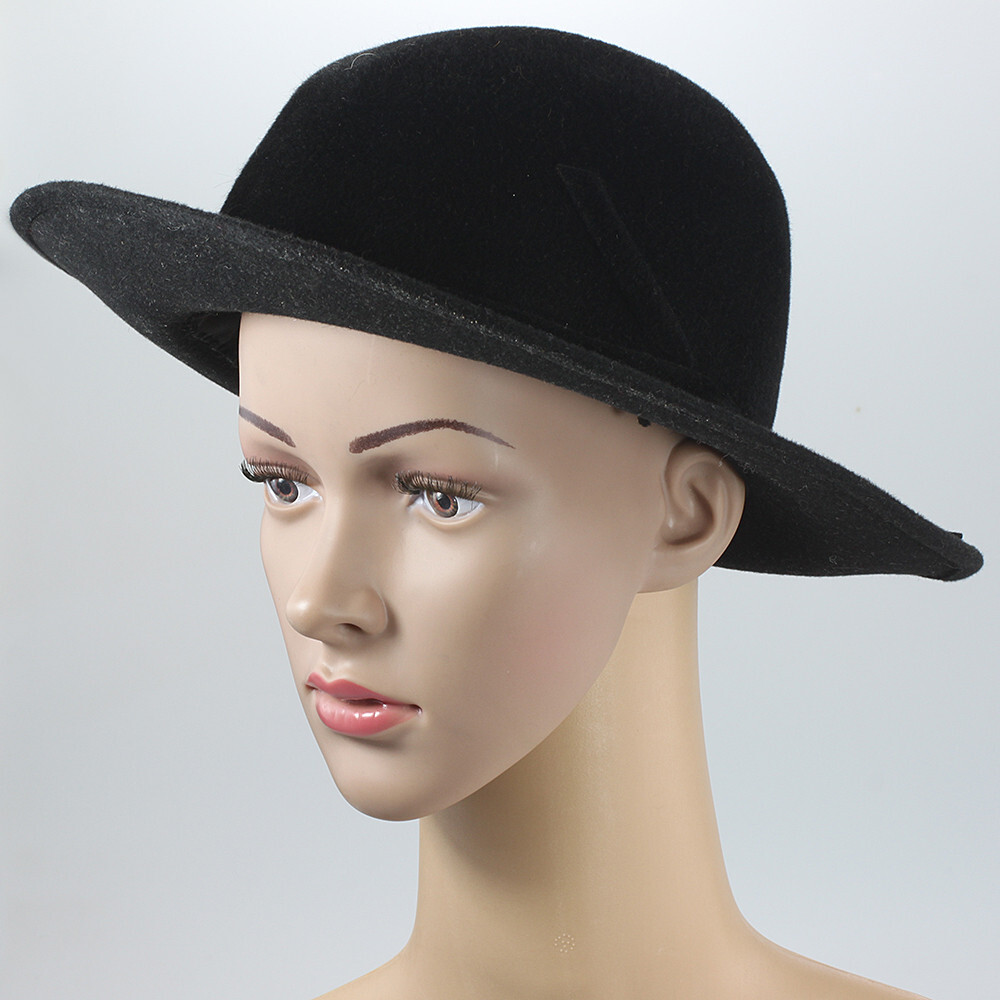 collectable retro old vintage rare antique Women's Ladies Black Fedora ...