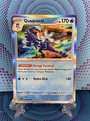 Quaquaval 054/198 - Scarlet & Violet - Holo Rare - Pokemon Card TCG ...