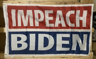 Impeach Joe Biden Flag FREE SHIP Donald Trump Vote Republican USA Sign ...