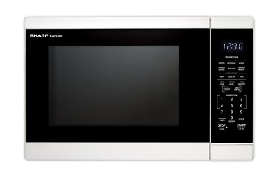 Sharp 1.4 cu. ft. White Countertop Microwave Oven | eBay