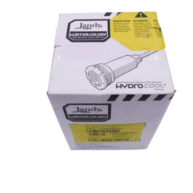 Jandy RGBW 100' Cord 12V 6W WaterColors Nicheless LED Pool Light with ...