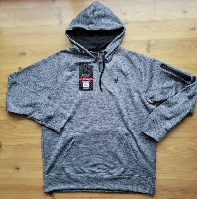 SPYDER ACTIVE ProW B PULLOVER HOODY Heather Gray Size M Men's 49 for ...