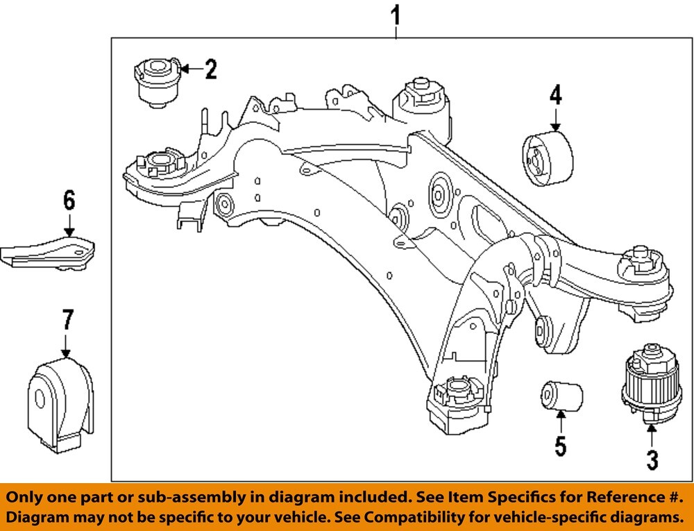 MERCEDES OEM 2014 GLK350 Rear Suspension-Mount 2053510042 | eBay