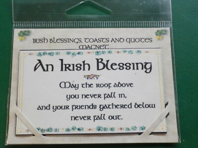 Magnetic IRISH Blessing #2 3.5" x 2" (CL 129) | eBay