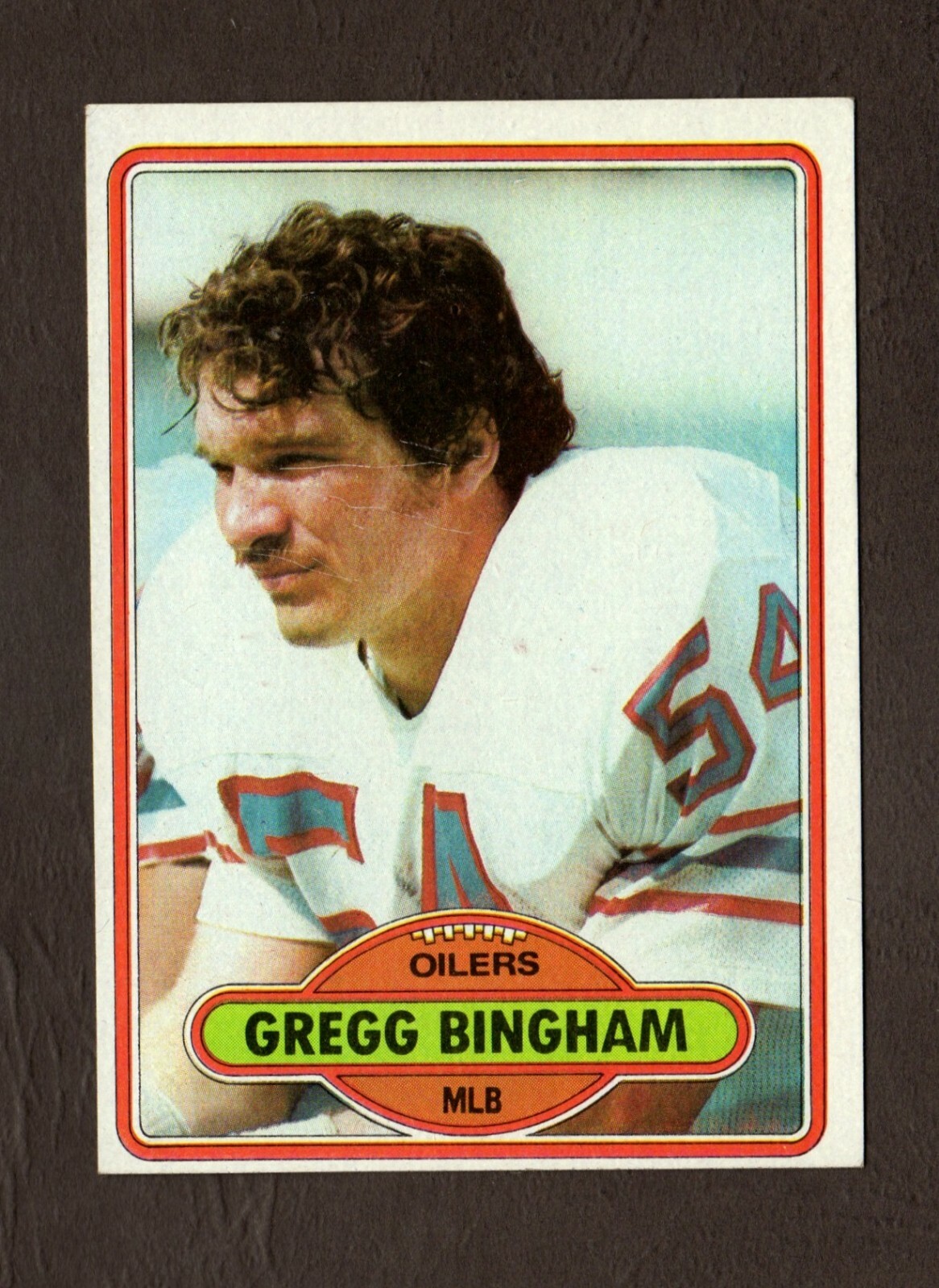 1980 Topps Football Card #518 Gregg Bingham - Houston Oilers | eBay