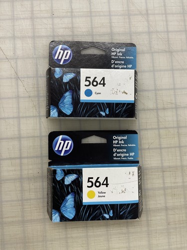 2-Genuine HP 564 OEM Inks Color Jaune Yellow Ink Cartridges Lot Of 2 | eBay
