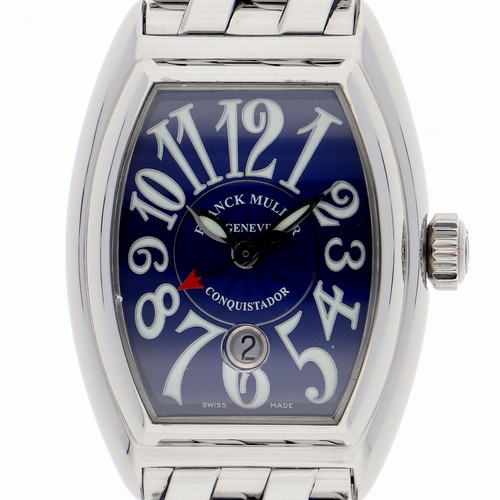 FRANCK MULLER 8005LSC Conquistador WATCH blue SS AT | eBay