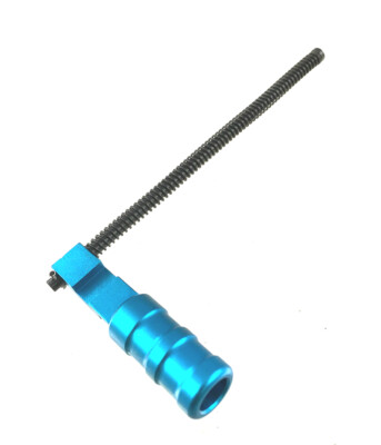 Ruger 1022 10-22 Extended Grooved Round Charging Handle Blue Anodized ...