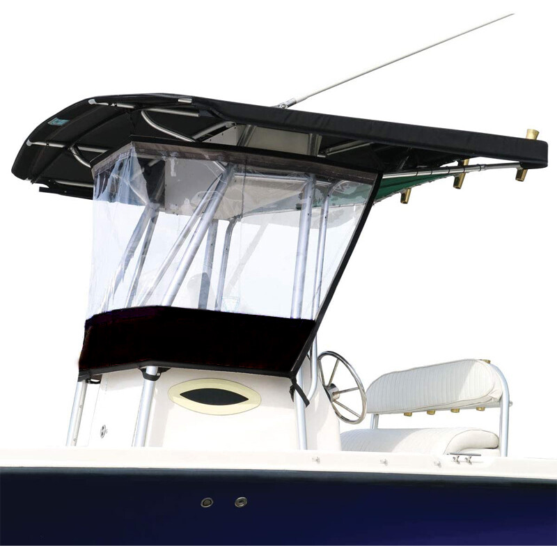 Boat Yacht Console T-Top Spray Shield Enclosure Ventilated Windshield ...