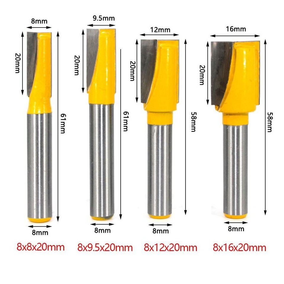 Trimm maschine Router Bits Schlitz werkzeug Fräser Holz bearbeitung | eBay