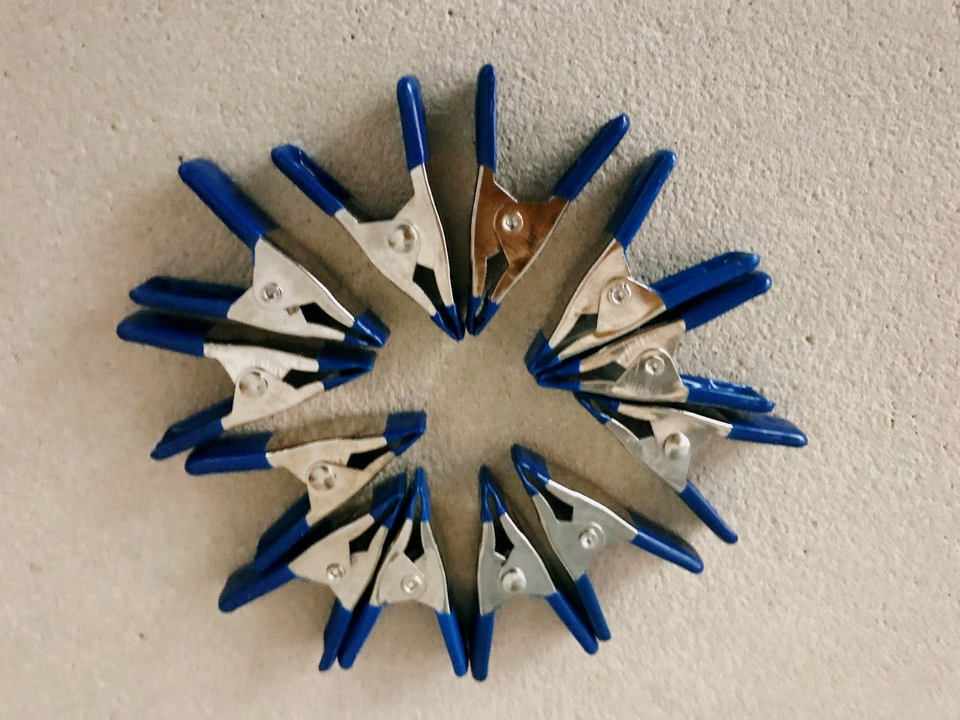 New 12 x 2" Mini Spring Clamp Metal, Rubber Tips Set * US SHIPPER * | eBay