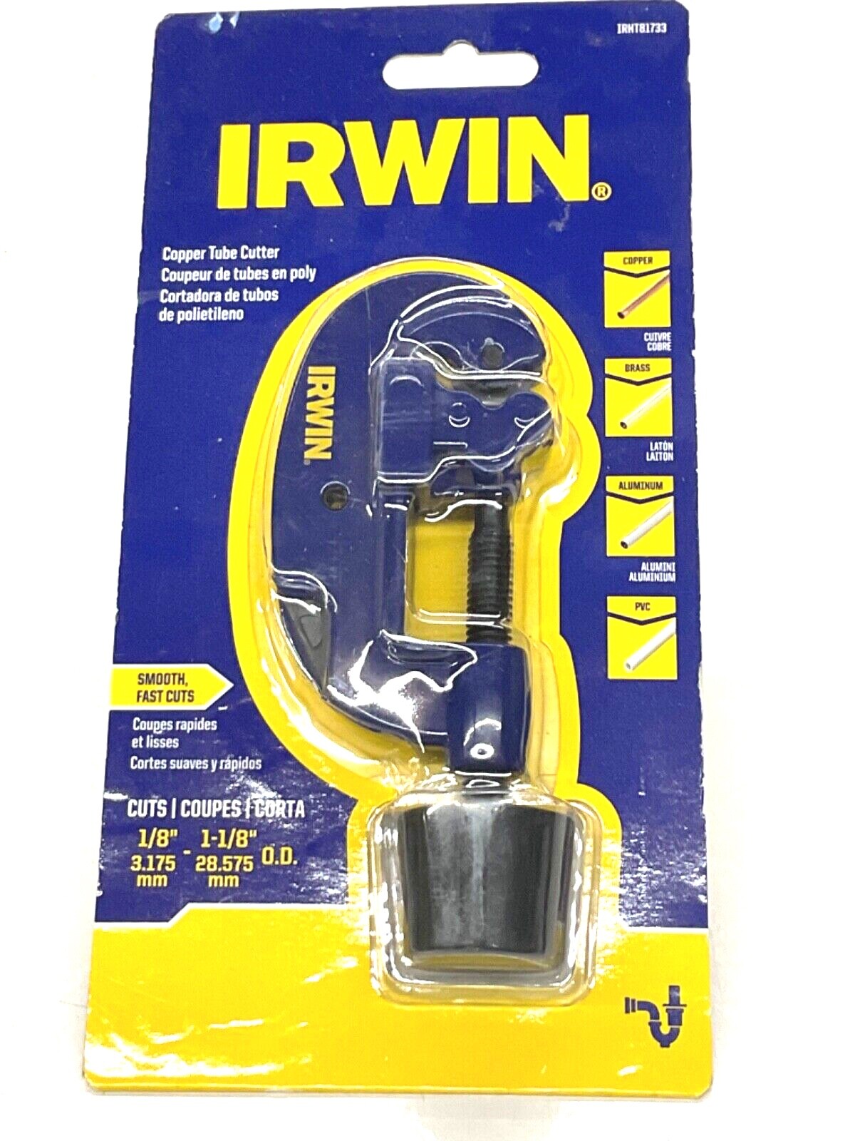 NEW! IRWIN TOOLS 1/8” to 1-1/8” TUBING PIPE CUTTER, COPPER ALUMINUM ...