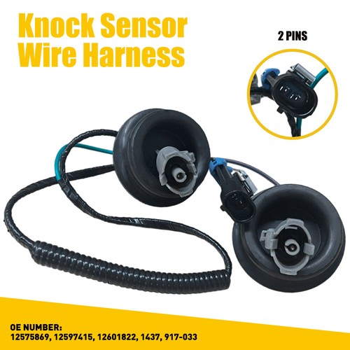 For Chevrolet Buick GMC Pontiac Hummer Saab LS Dual Knock Sensor Wire ...