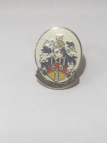 RARE OLD HUDDERSFIELD TOWN FOOTBALL CLUB (302) ENAMEL PRESS PIN BADGE ...