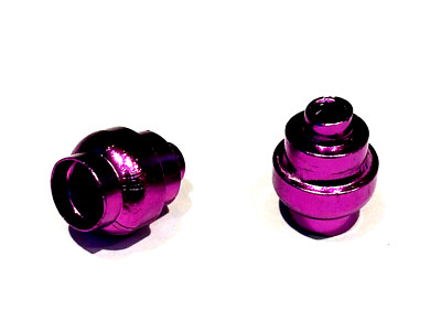 Genuine Dia-Compe Purple Brake Cable / Lever Ferrules Pairs Suit Old ...