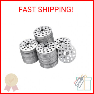 1 Inch Plaster Washers 200 Pcs Plaster Buttons Metal Washers for Screws ...