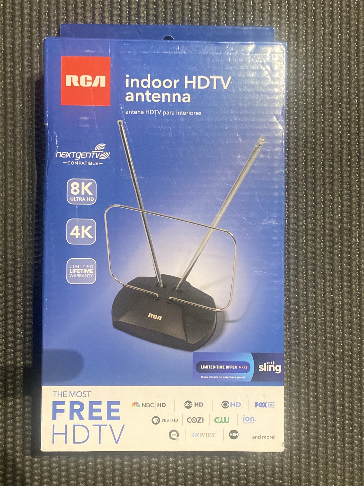RCA HDTV TV Antenna Indoor Black ANT111E New | eBay