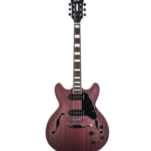Grote GT335-04 Red Color Electric Guitar Flame Maple top Semi-Hollow ...