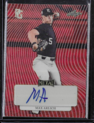 MAX ARLICH 2023 Leaf Perfect Game RC XRC Auto 1/1 | eBay