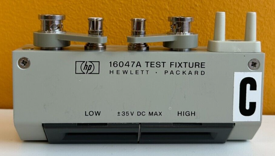 HP Agilent 16047A 4 Terminal BNC, Test Fixture + 16061-70022 Axial ...