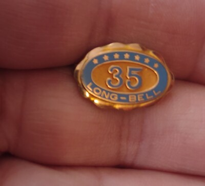 Vintage Long Bell Lumber Company 35 Year Service Pin s9 | eBay