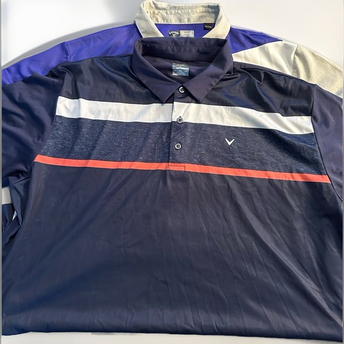 Callaway Opti-Dri Shirt Men's 2XL Lot Of (2) Short Sleeve Stretch Golf ...