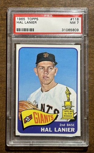 1965 Topps #118 Hal Lanier PSA 7 NM RC Rookie Giants | eBay