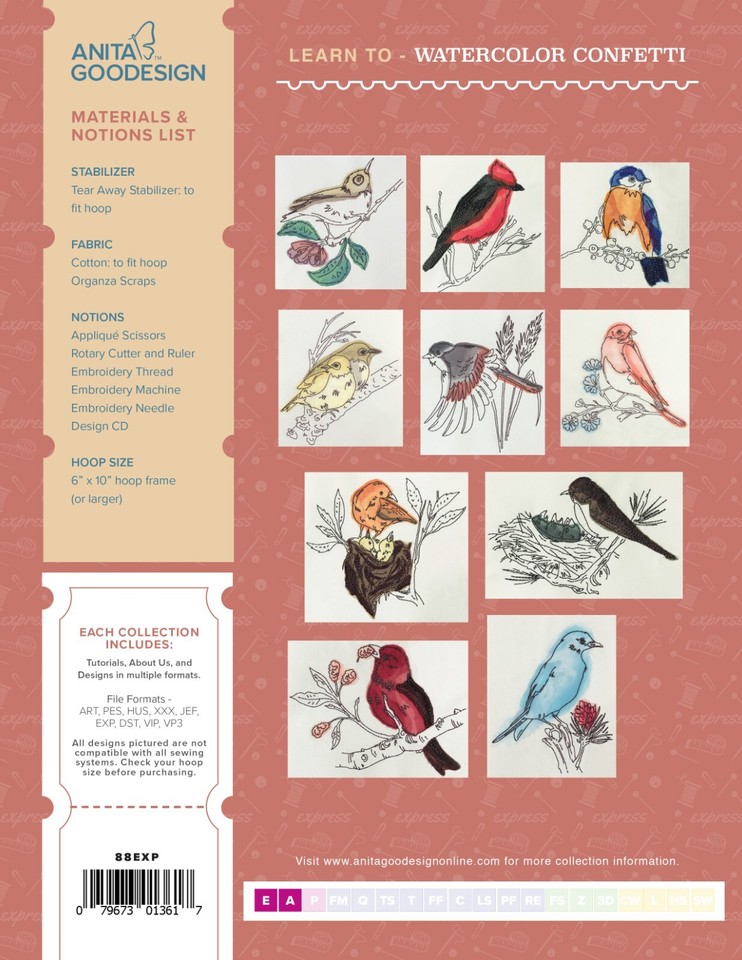 Learn to Watercolor Confetti - Anita Goodesign Express #88 | eBay