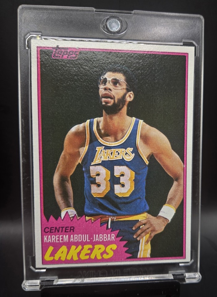 1981-82 Topps Kareem Abdul-Jabbar #20 Los Angeles Lakers HOF NM legend ...