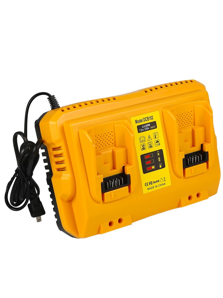 NEW For DEWALT DCB102 / DCB112 12V/20V Fast Battery Charger Lithium XR ...