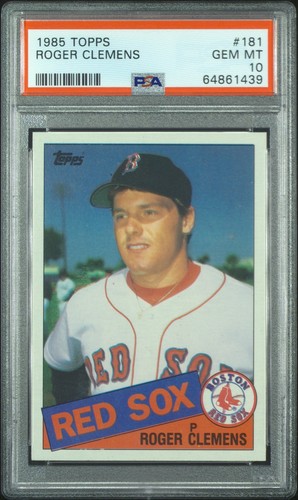 1985 TOPPS #181 ROGER CLEMENS ROOKIE RC PSA 10 | eBay