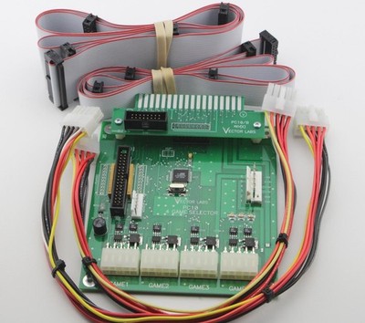 NINTENDO PC10 4 IN 1 GAME PCB SWITCHER (RUN MULTIPLE PCBS IN 1 CABINET ...