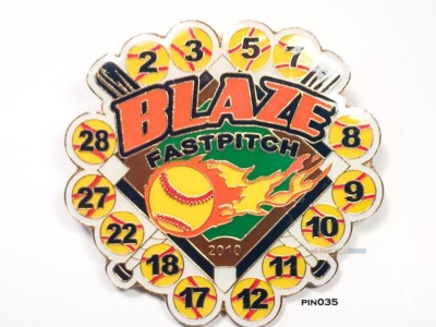 Blaze FastPitch 2010 GIRLS SOFTBALL PIN BADGE | eBay