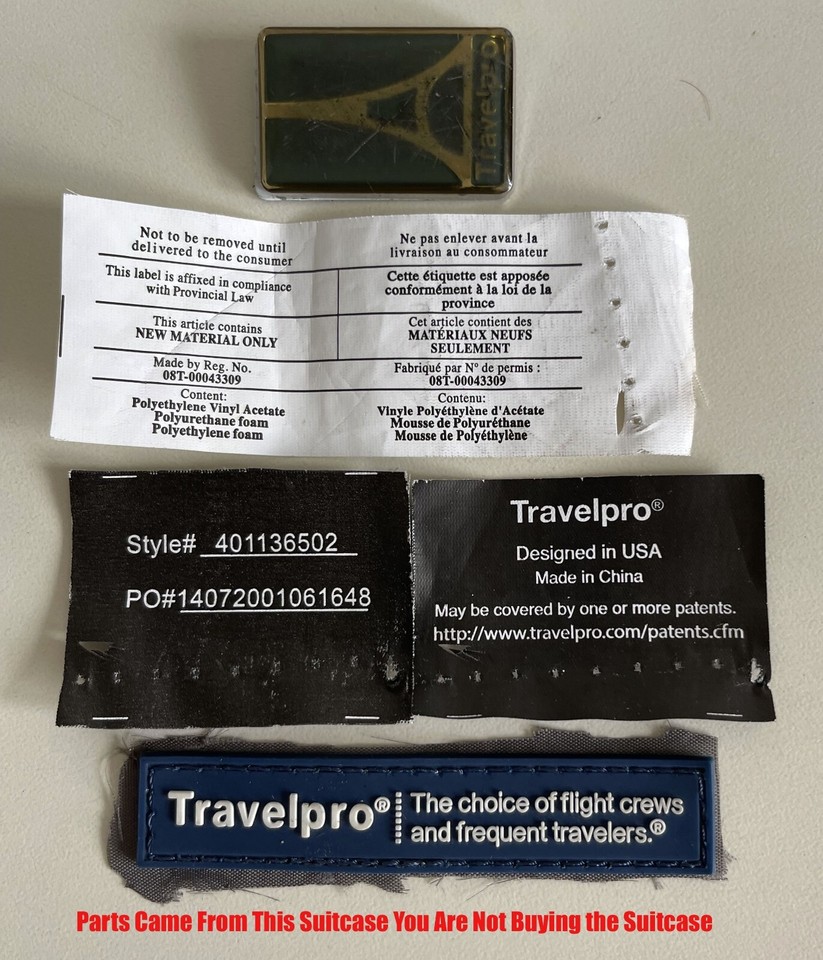 OEM TravelPro Suitcase Luggage Bag Grip Pull Hold Handle Parts Zip ...