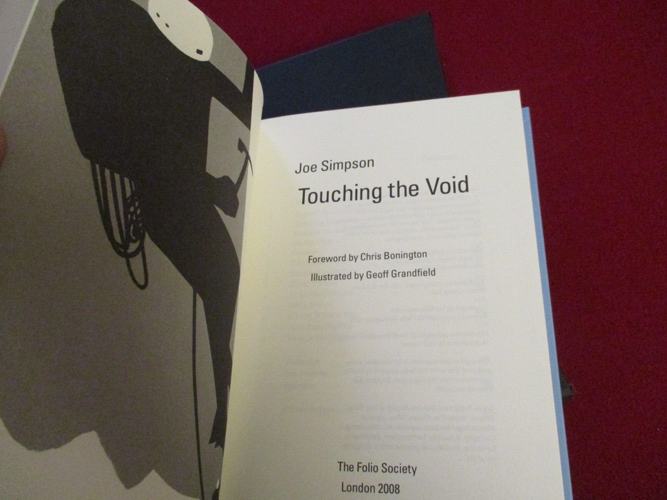Touching the Void by Joe Simpson (2008) The Folio Society in Slipcase ...