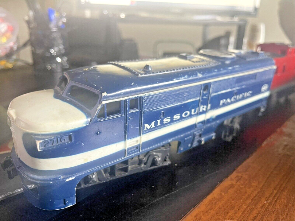 KMT #2716 O Gauge Missouri Pacific Blue Alco Diesel Dummy Unit Fair ...