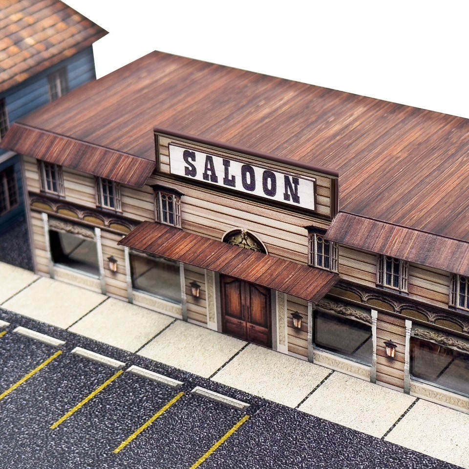 N Scale Building Kit Scale Starter Small Town Model Kit, Fits Micro ...